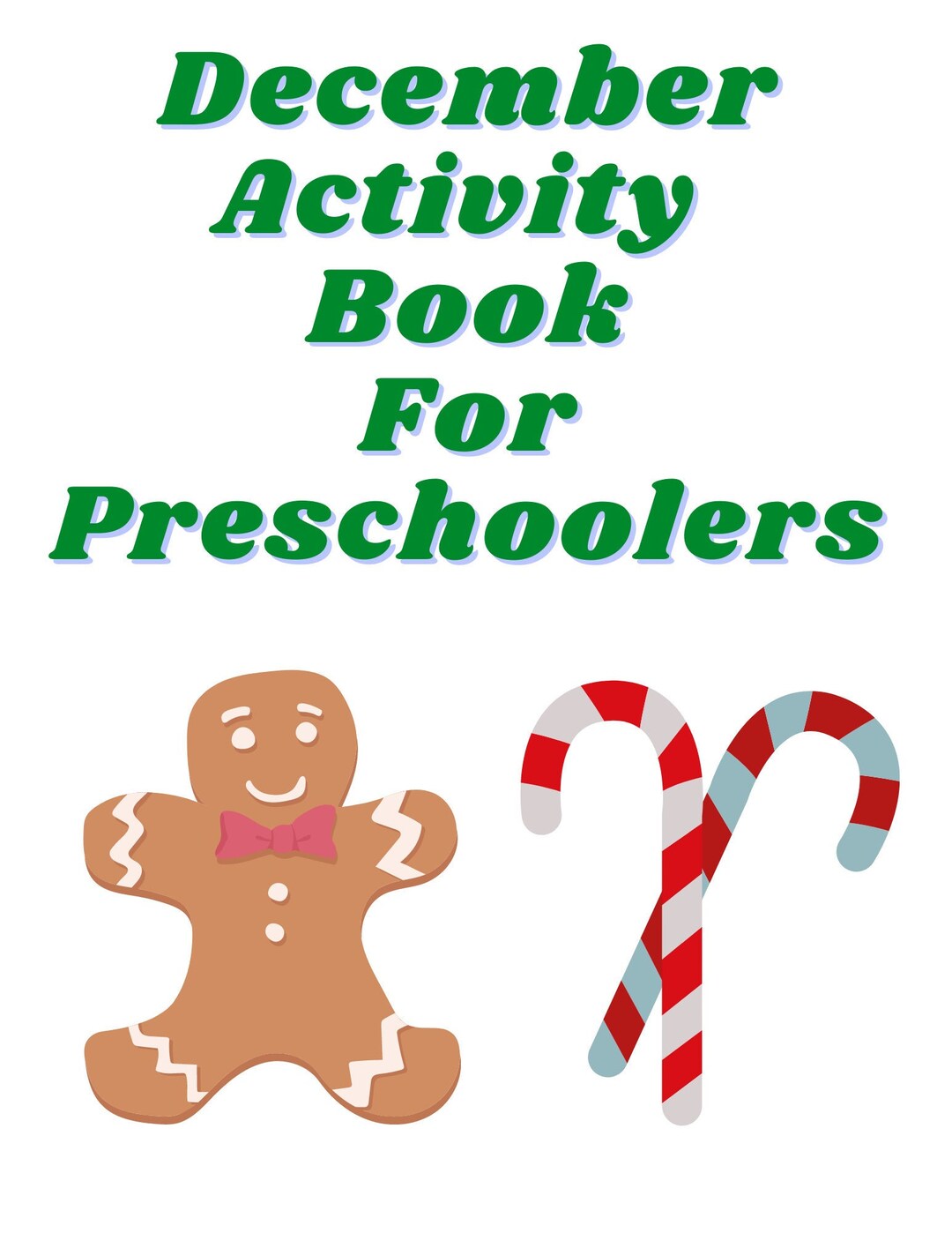 December Activity Book for Preschoolers - Etsy