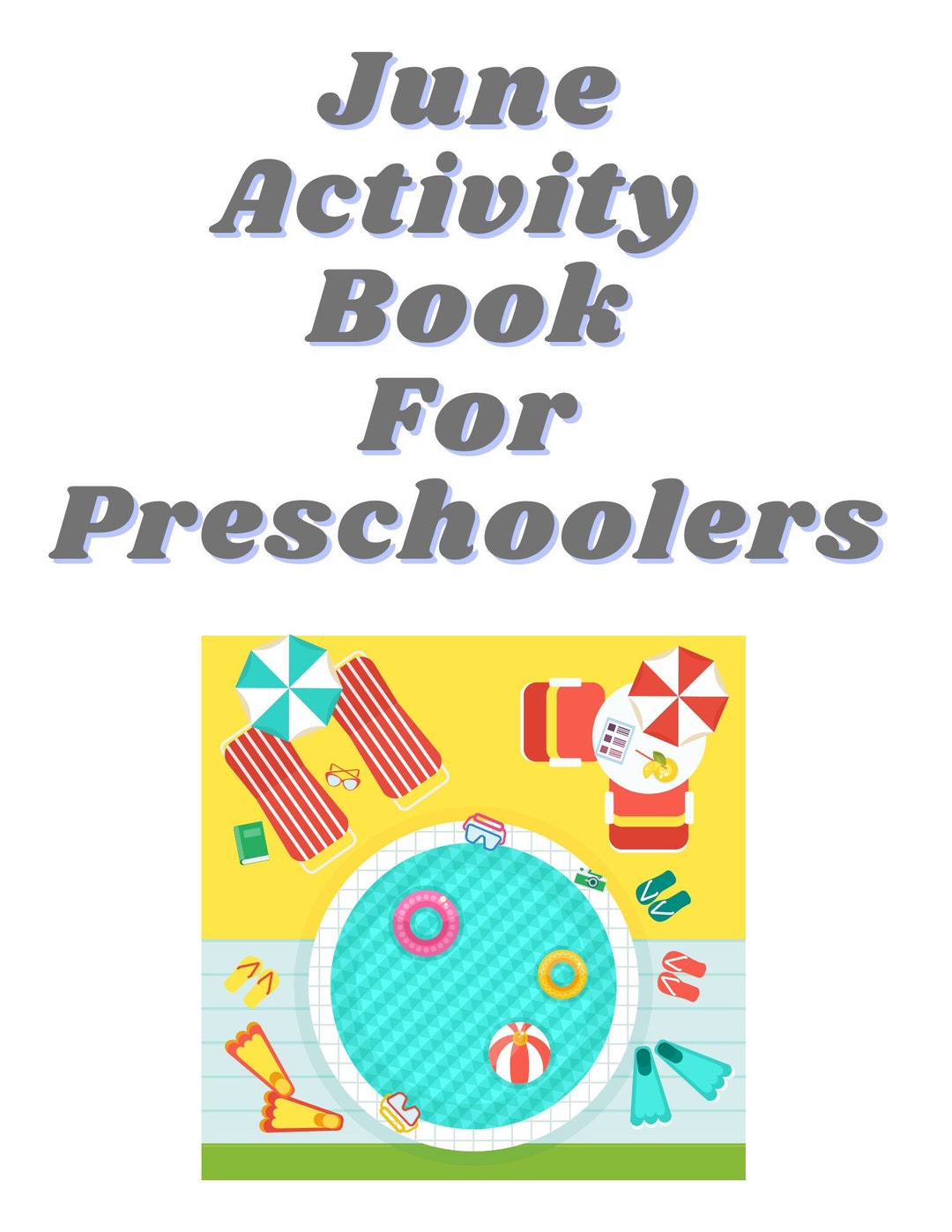 June Activity Book for Preschoolers - Etsy