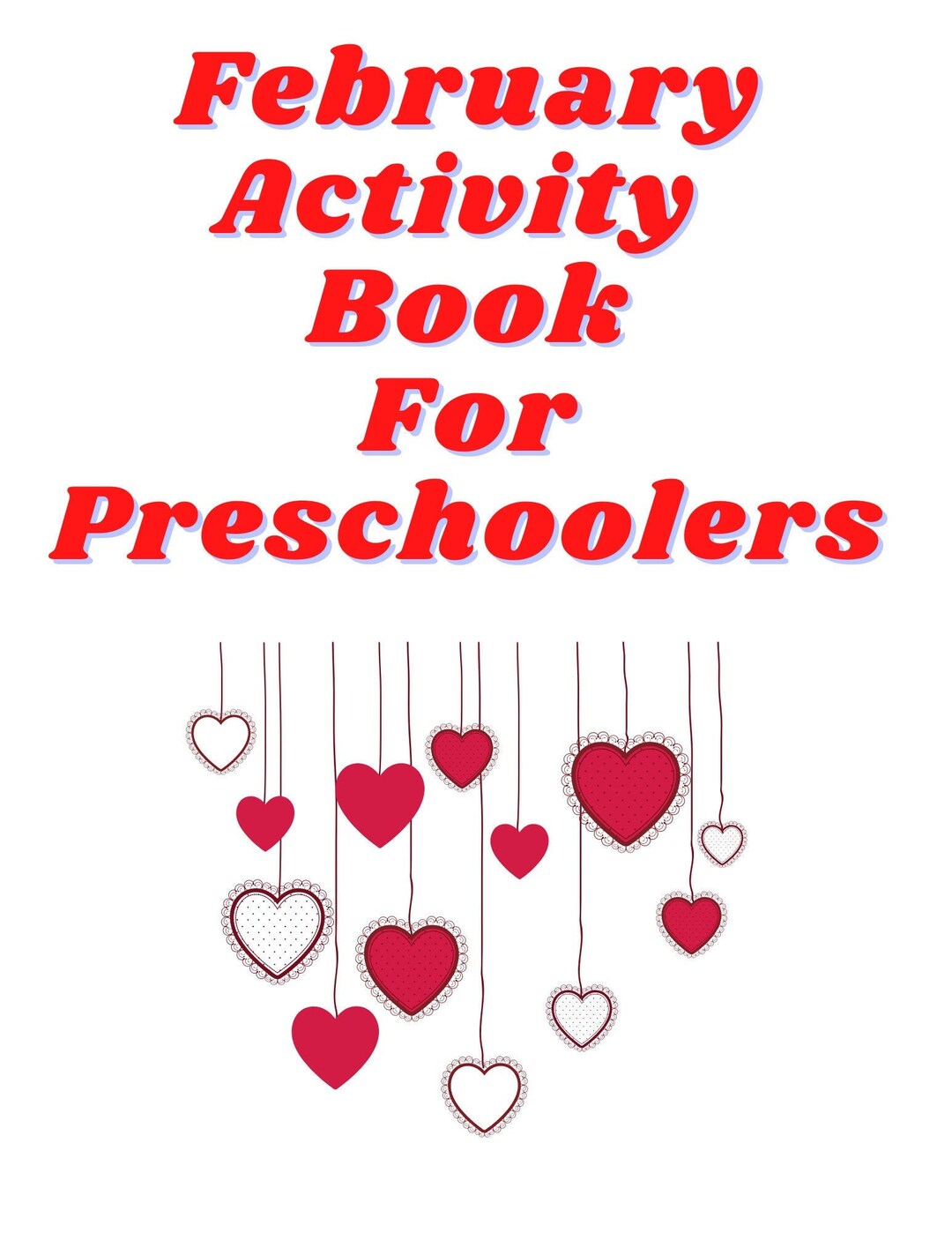 February Activity Book for Preschoolers - Etsy