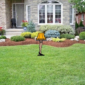 Hand Painted A Christmas Story Leg Lamp Yard Art/ Christmas Yard Art ...