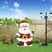 Hand Painted Santa Yard Art/christmas Yard Art/ Santa Yard Decor ...