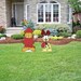 Hand Painted Garfield and Odie Yard Art/ Halloween Yard Art/ Garfield ...
