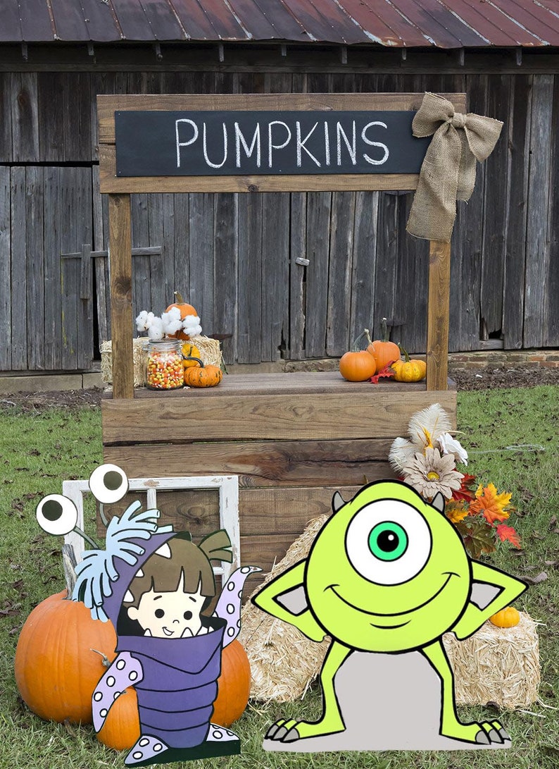 Hand Painted Monster's Inc. Disney Yard Art/ Disney Yard - Etsy