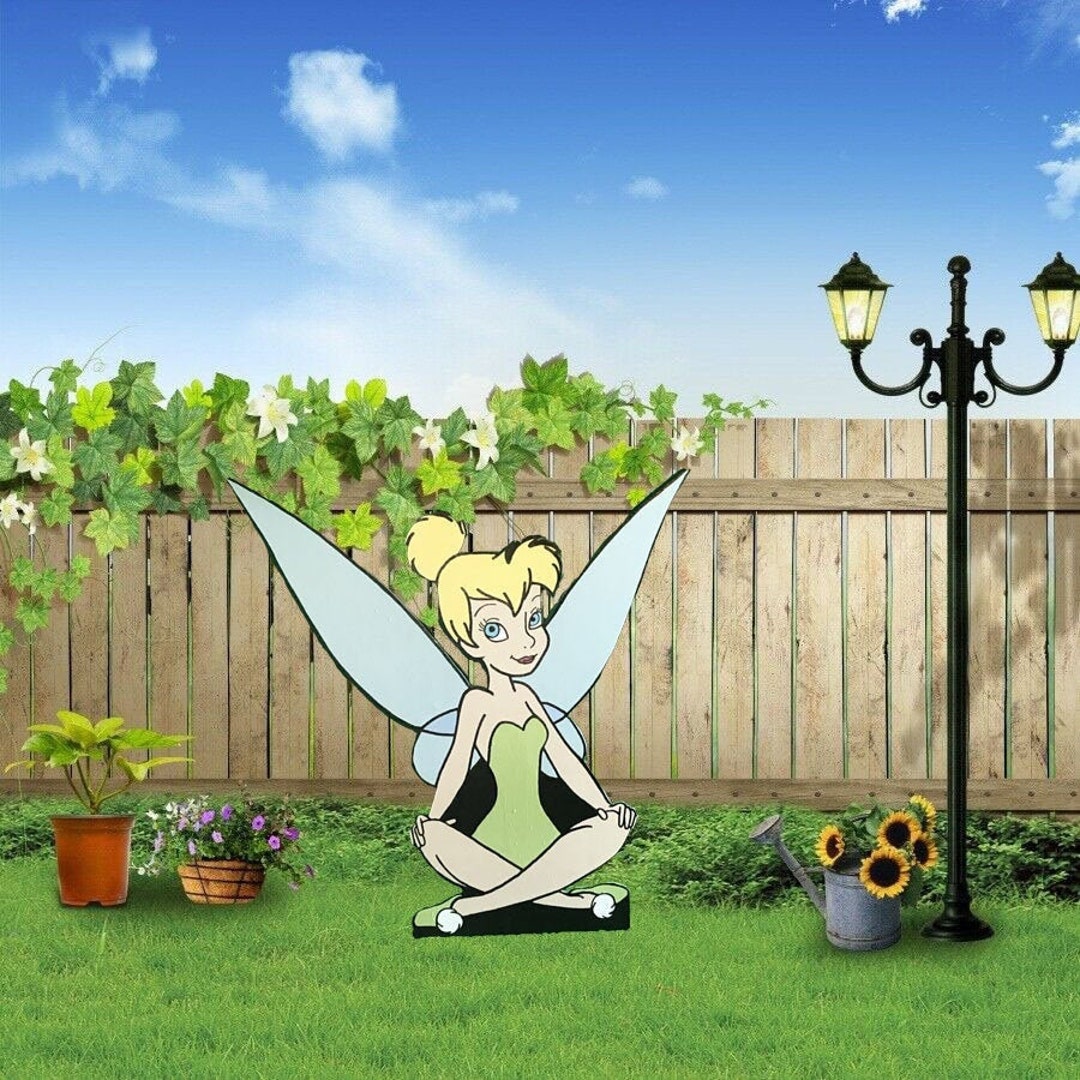 Hand Painted Disney Tinkerbell Yard Art /disney Yard Art/ Disney Yard ...