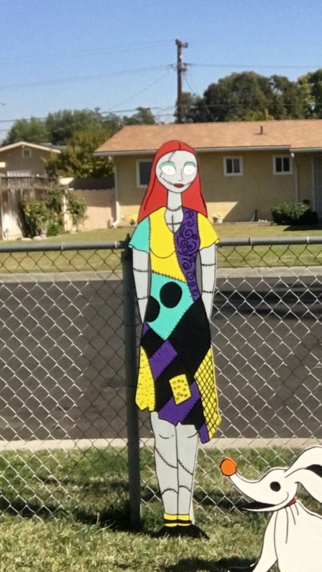 Hand Painted Disney Nightmare Before Christmas Sally Yard Art - Etsy