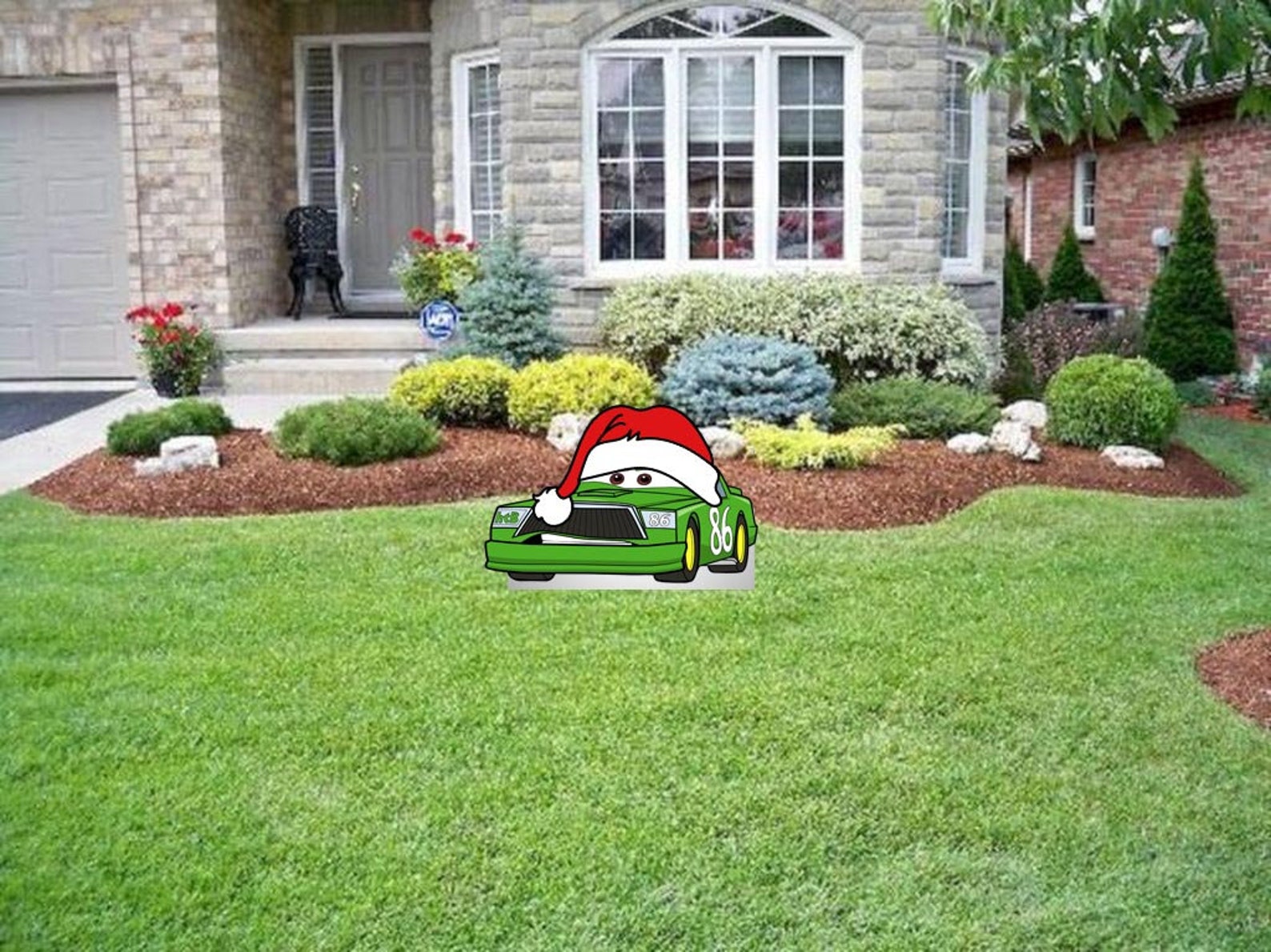 Hand Painted Disney Cars Chick Hicks Yard Art/ Disney Yard Art ...