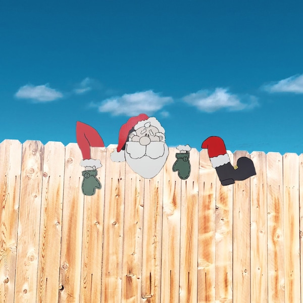 Grinch Fence Peeker - Etsy