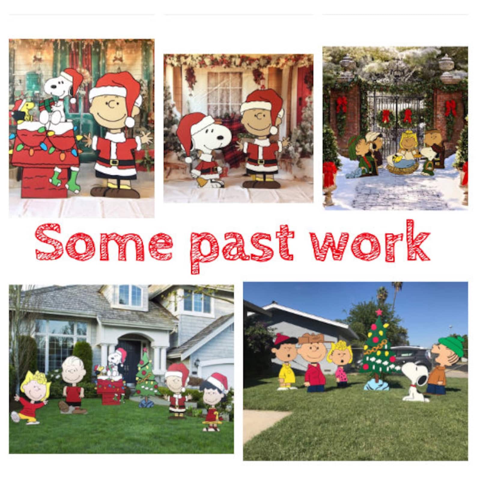 Hand Painted Santa Yard Art/christmas Yard Art/ Santa Yard Decor ...