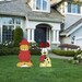 Hand Painted Garfield and Odie Yard Art/ Halloween Yard Art/ Garfield ...
