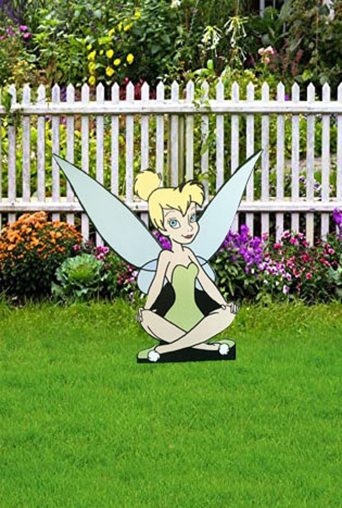 Hand Painted Disney Tinkerbell Yard Art /disney Yard Art/ Disney Yard ...