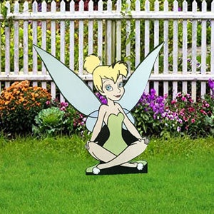 Hand Painted Disney Tinkerbell Yard Art /disney Yard Art/ Disney Yard ...