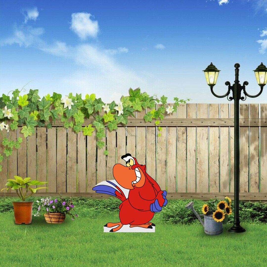 Hand Painted Disney Aladdin's Lago Yard Art/ Disney Yard Art/ Aladdin ...