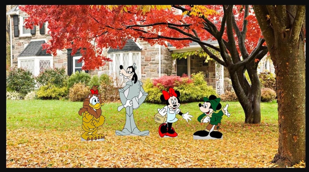 Hand Painted Disney Wizard of Oz Yard Art/disney Yard Art/ Disney Yard ...