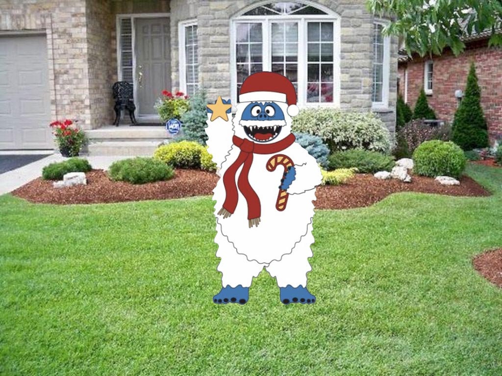 Hand Painted Bumble the Abominable Snow Monster/ Rudolph the Red Nosed ...