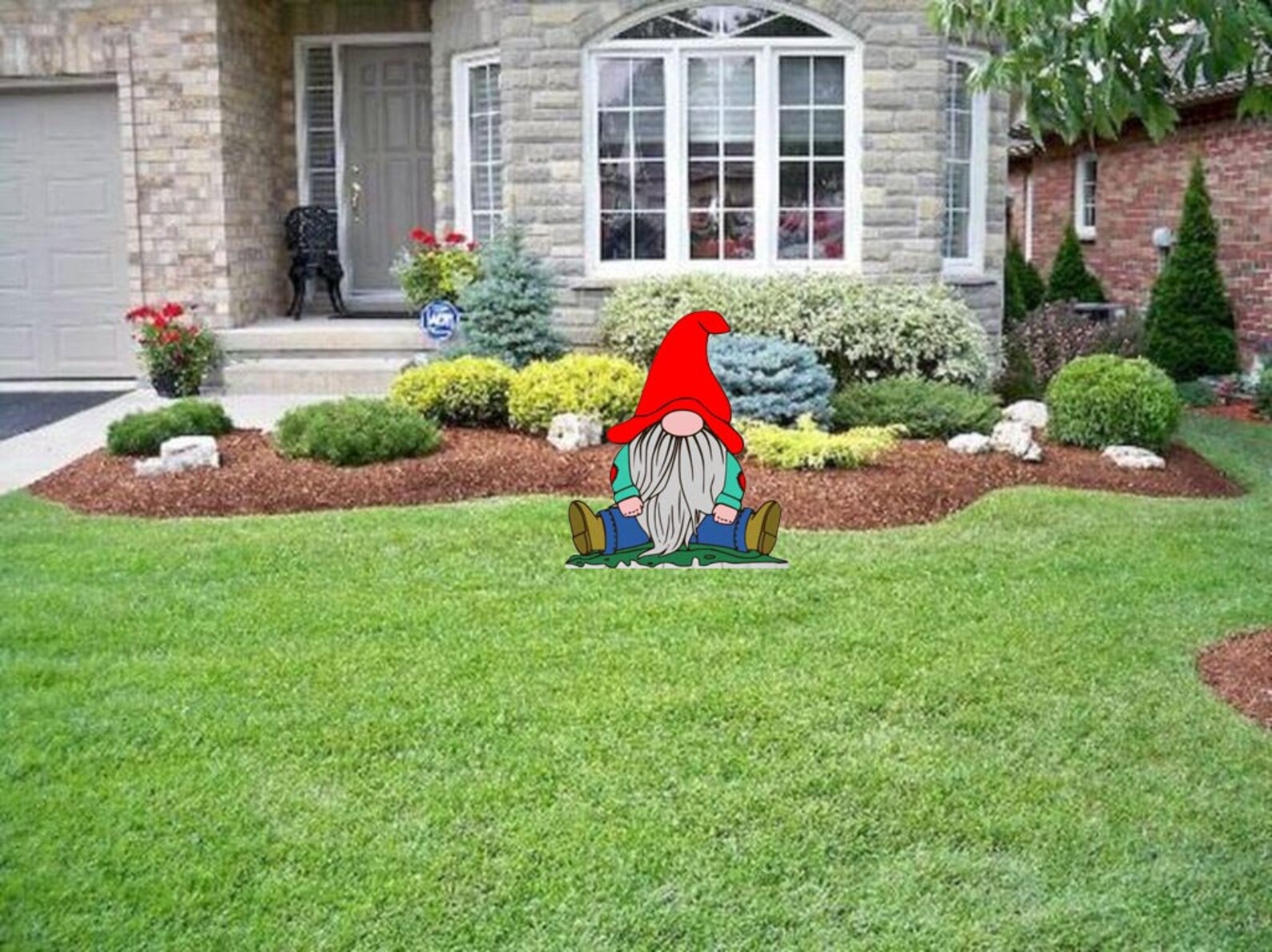 Hand Painted Garden Gnome Yard Art/ Gnome/ Gnome Yard/ Garden Decor ...
