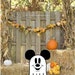 Hand Painted Mickey Mouse Ghost Halloween Yard Art - Etsy