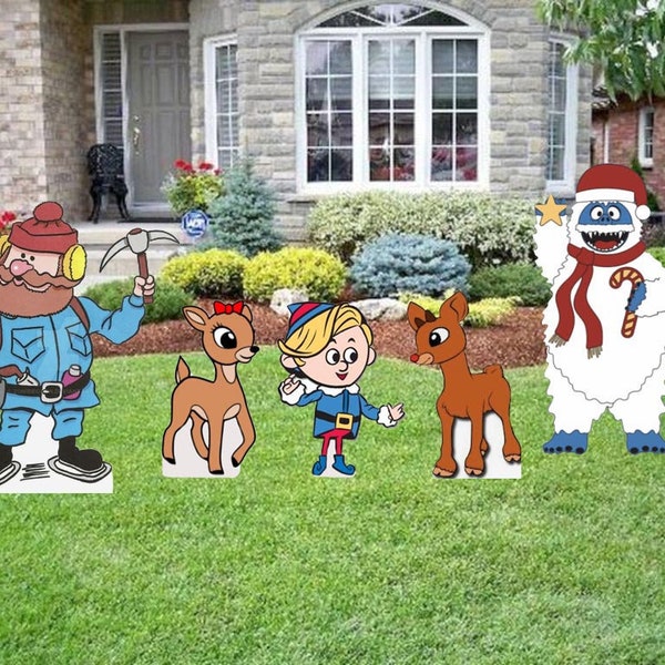 Rudolphs the Red Nosed Reindeer Outdoor Decorations - Etsy
