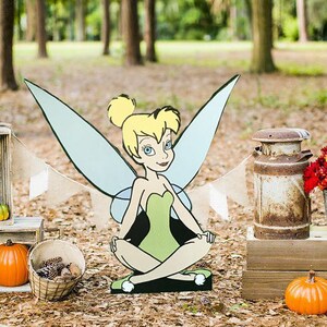 Hand Painted Disney Tinkerbell Yard Art /disney Yard Art/ Disney Yard ...