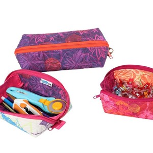 By Annie Pattern- Drop Zone- Zippered Tray Sewing Pattern- Small Medium ...