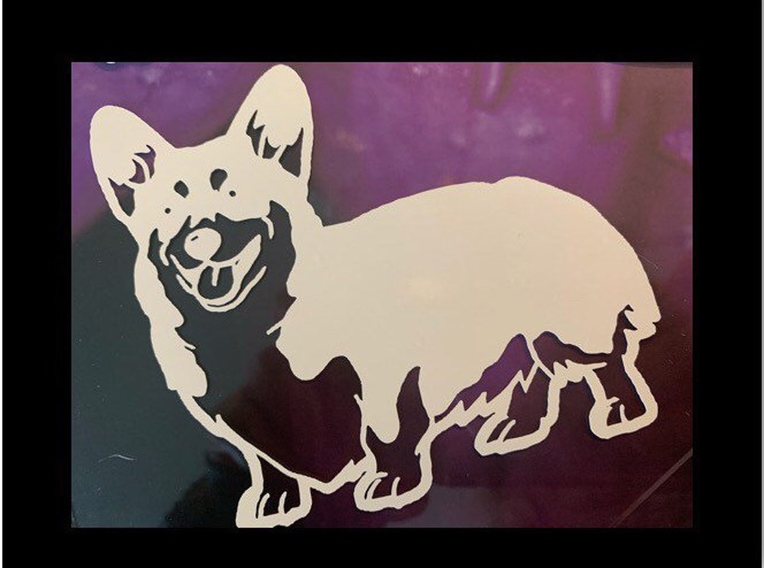 Corgi Dog Sticker-- Vinyl Car Window Sticker--corgi Car Decal - Etsy