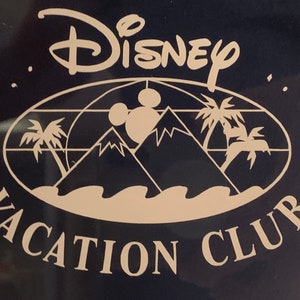 Disney Vacation Club Member Sticker -- Vinyl Car Window Sticker--dvc ...