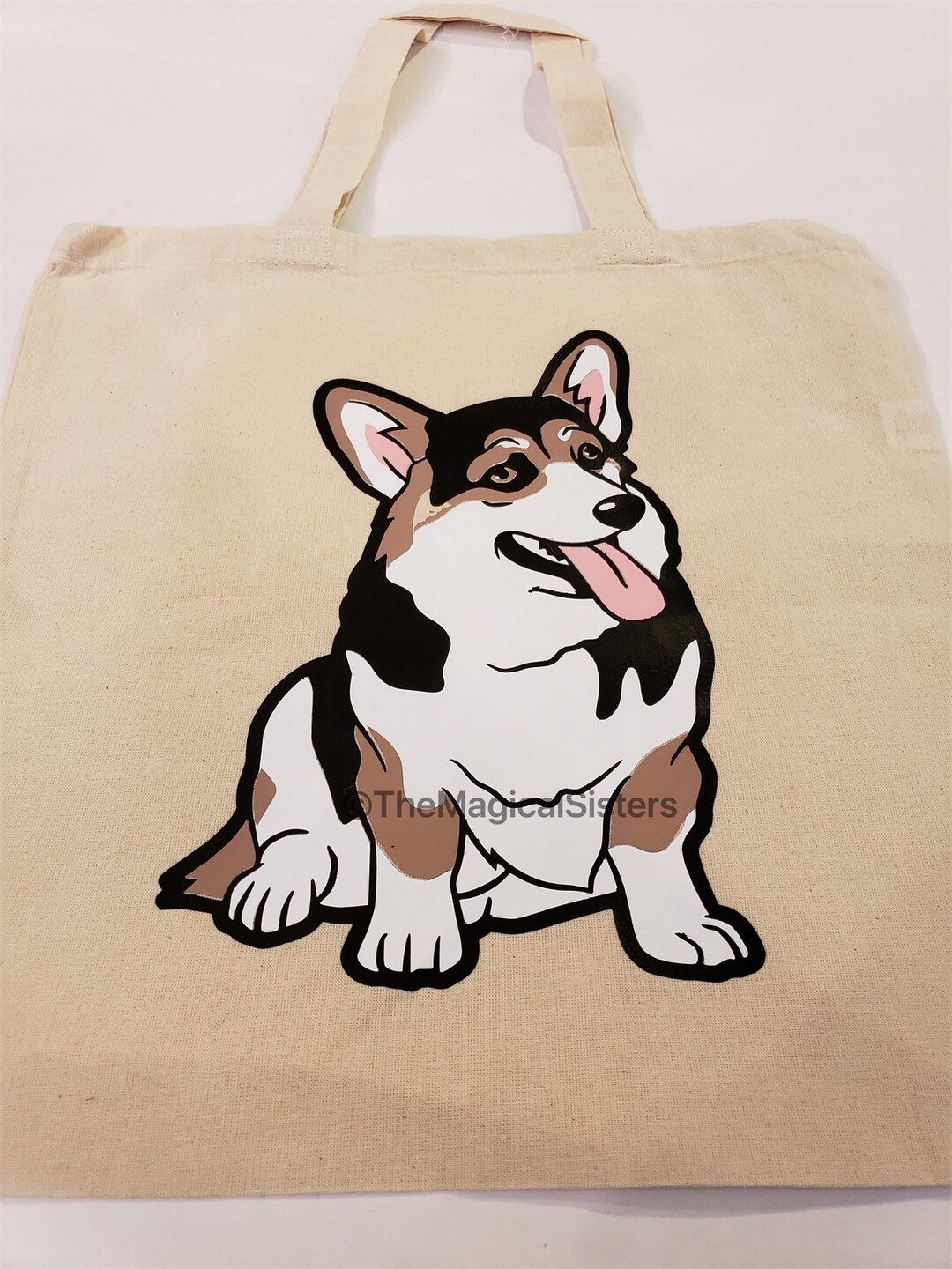 Tri Color Corgi Dog Tote Bag Customizable - Etsy