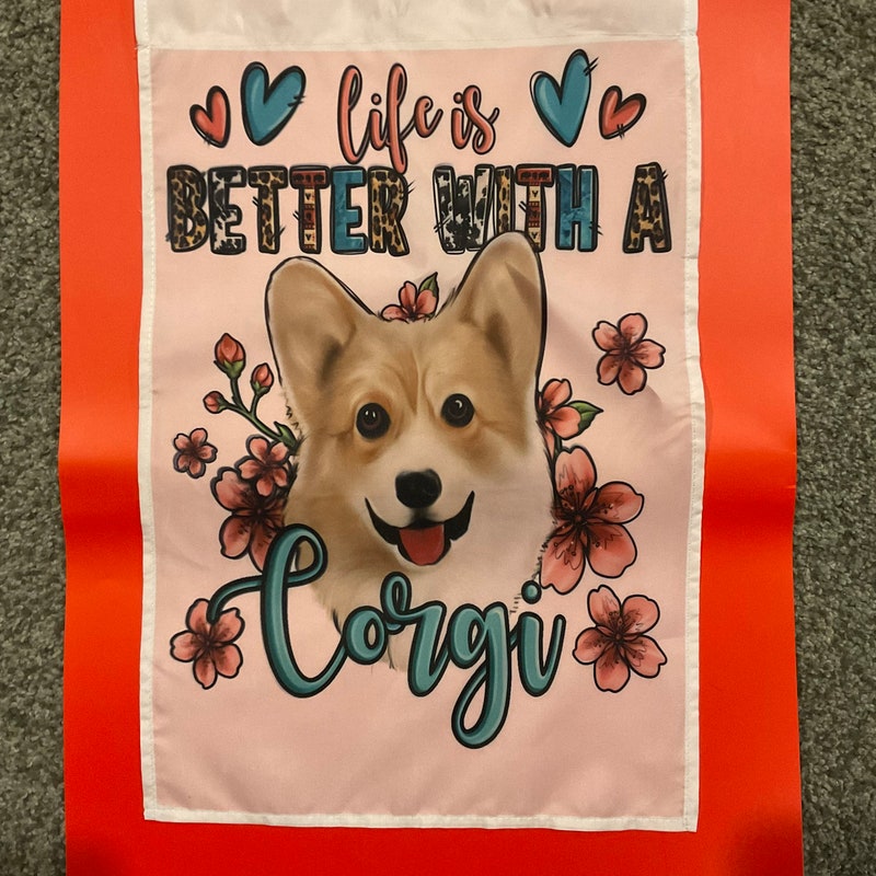 Corgi Garden Flag - Etsy