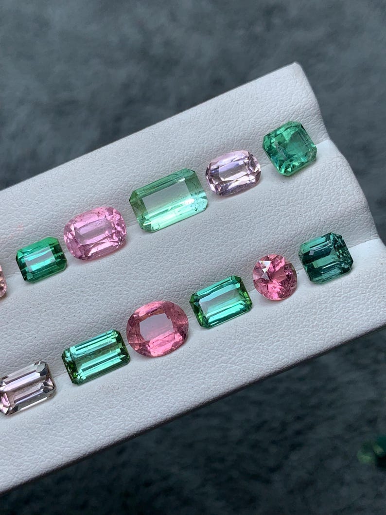 Multi Color Tourmaline Eye Clean and Inclusions Gemstone Lot: 33 Carats ...