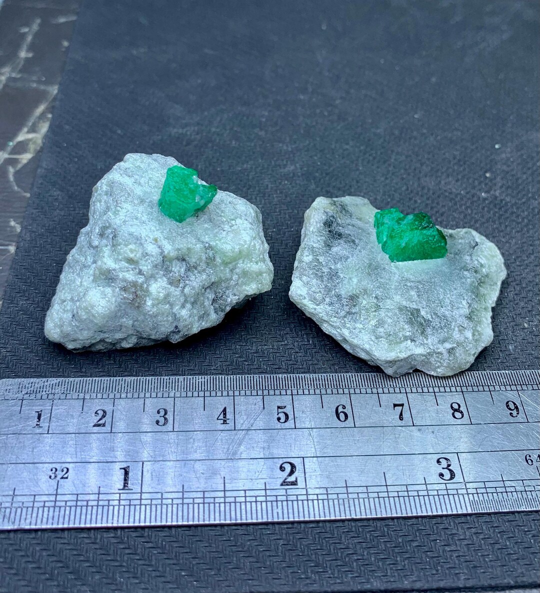 Emerald Terminated Crystals on Matrix Quality 70 Grams Specimens for ...