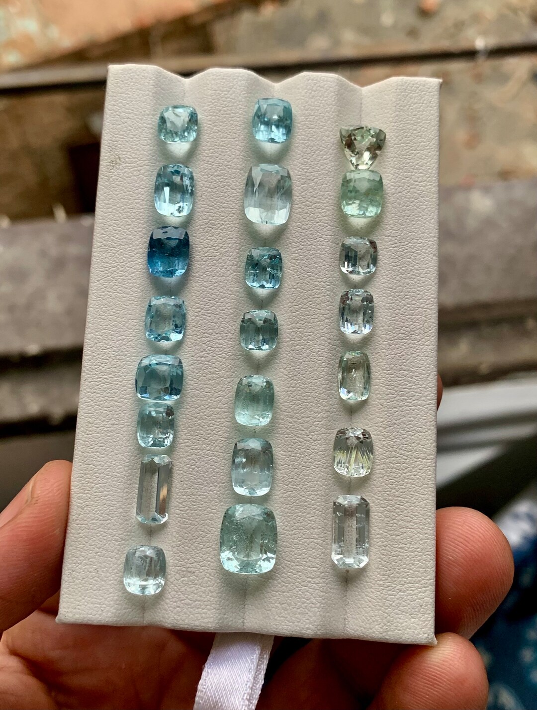 Blue Aquamarine Gemstones,january Birthstone,gemstone for Rings ...