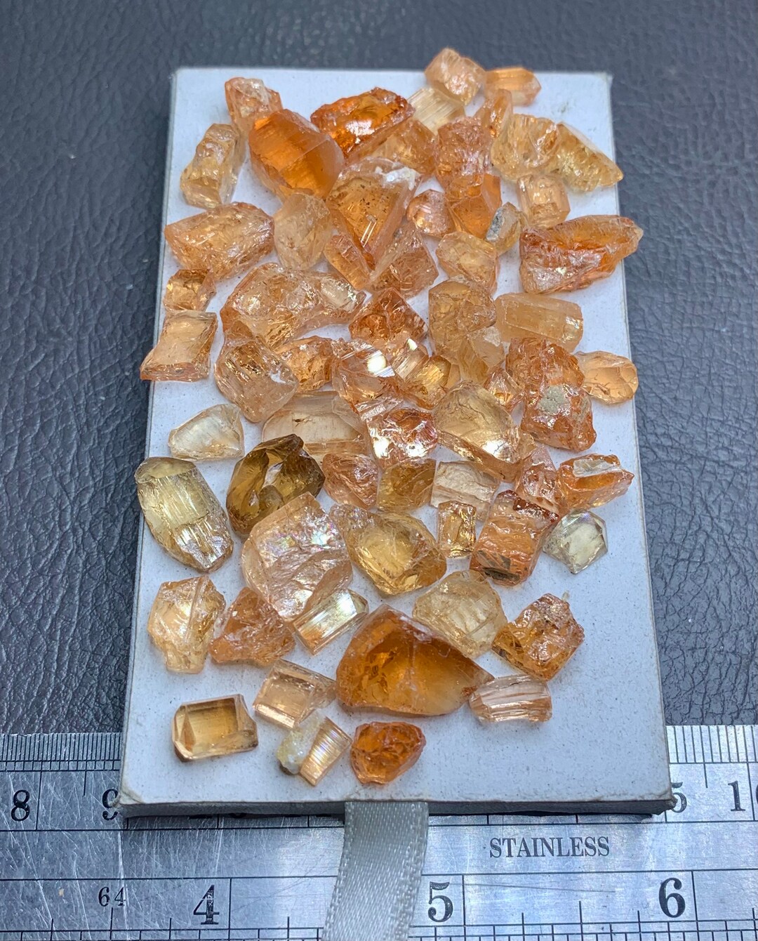 Imperial Topaz Crystals and Facet Grade Rough Lot,heated Topaz Crystals ...