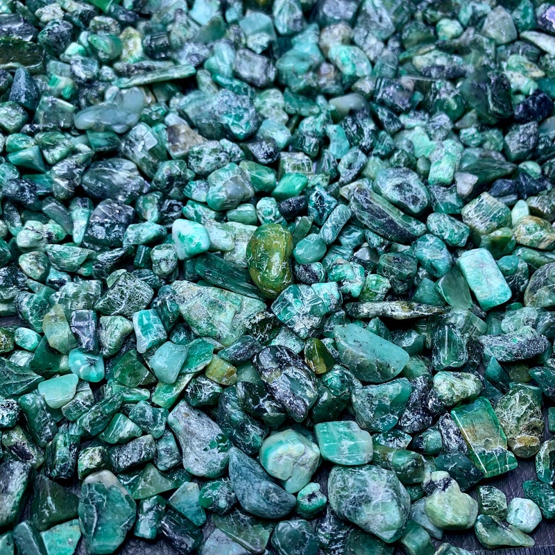 Tumbled Emerald - Etsy