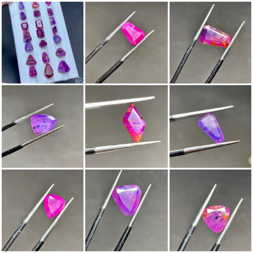 Natural Ruby Quality Gemstones 84 Carat Lot,pink Corundum Sapphire ...