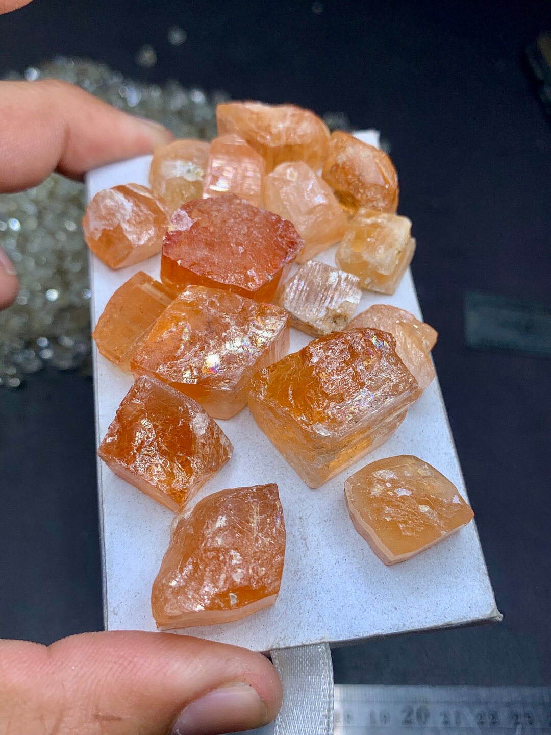 Imperial Topaz Crystals and Rough Lot,heated Topaz Crystals ,sherry ...