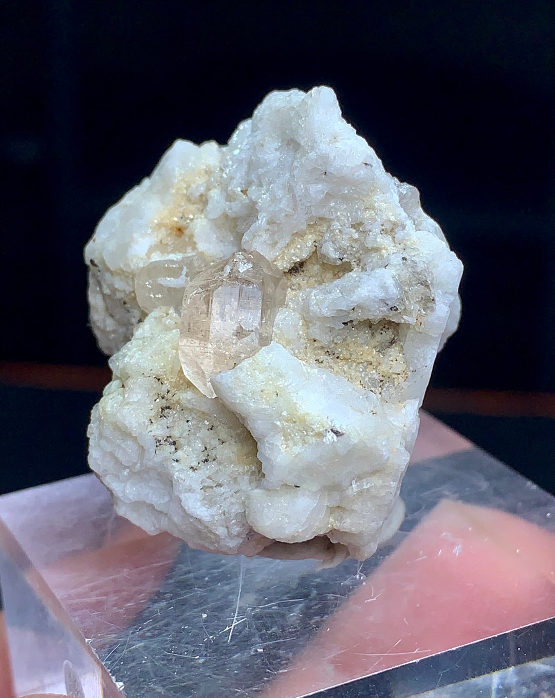 Topaz Terminated Crystal Combine Albite,sherry Topaz Crystal,imperial ...