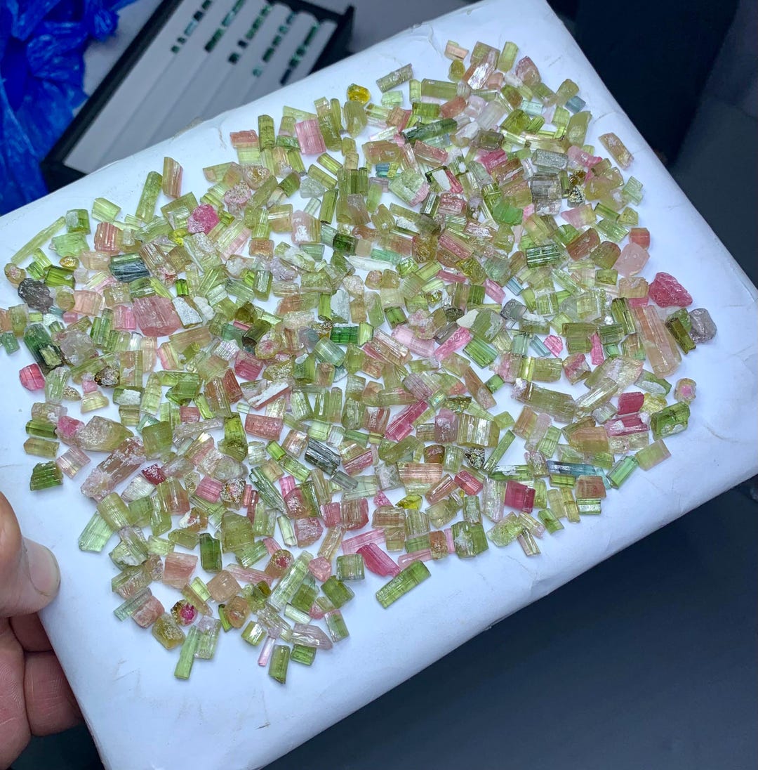 Watermelon Tourmaline Crystals 143 Grams, Bi Color Tourmaline Rough ...
