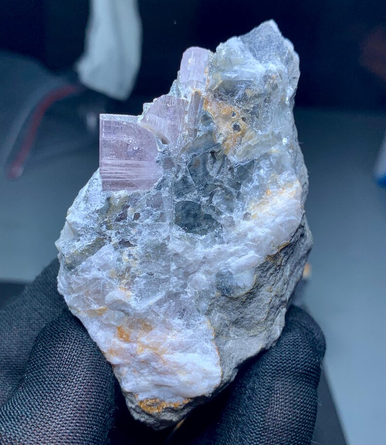 Pink Topaz Crystals on Matrix 13 Best Specimens Lot, Imperial Topaz ...