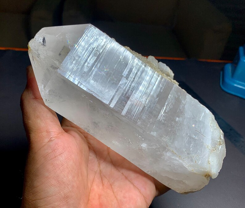 Grand cristal de quartz /amas de quartz/quartz clair/spécimen de quartz ...