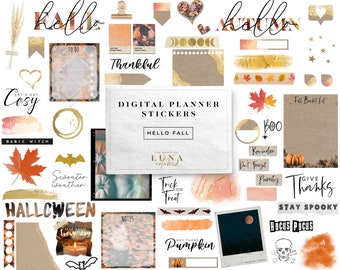 Autumn Digital Sticker Set for Goodnotes Notability - Etsy