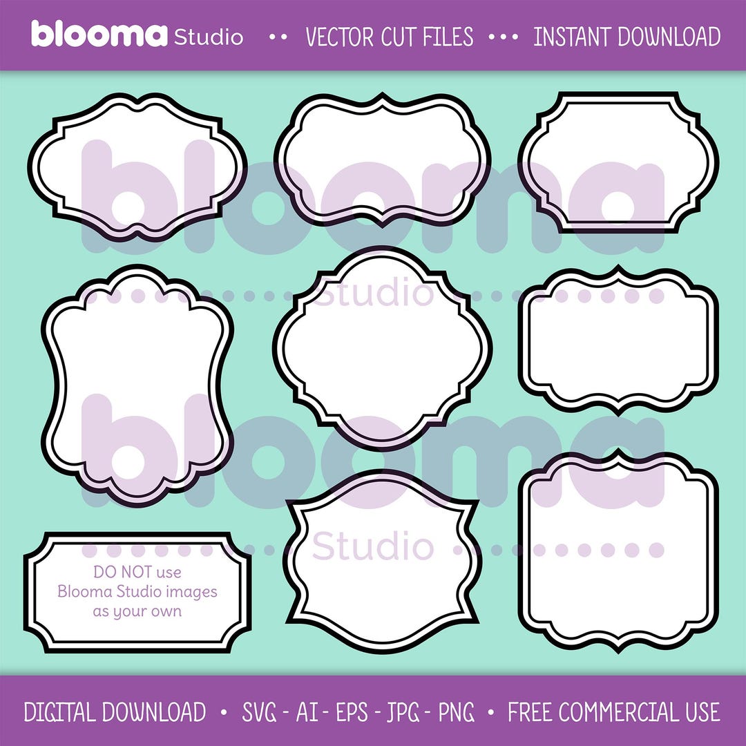 Classic Frames SVG, Labels Svg, Tags Svg, Layered Frame Svg, Decorative ...