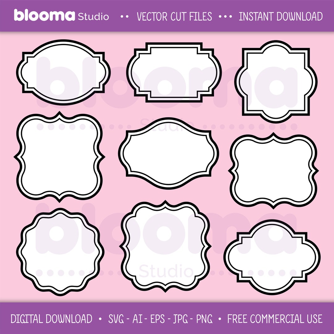 Classic Frames SVG, Labels Svg, Sign Svg, Decorative Frames, Frame ...