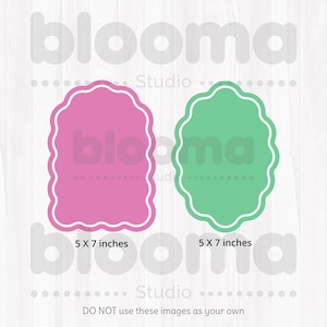 Wavy Invitation Svg, Wavy Frame Svg, Wavy Frame Clipart, Wavy Shapes ...
