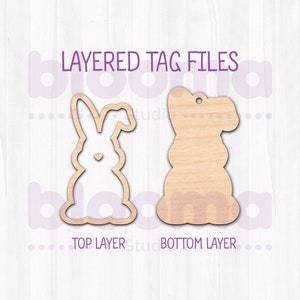 Bunny Name Tags Svg, Easter Basket Tags Svg, Easter Tag Laser File ...