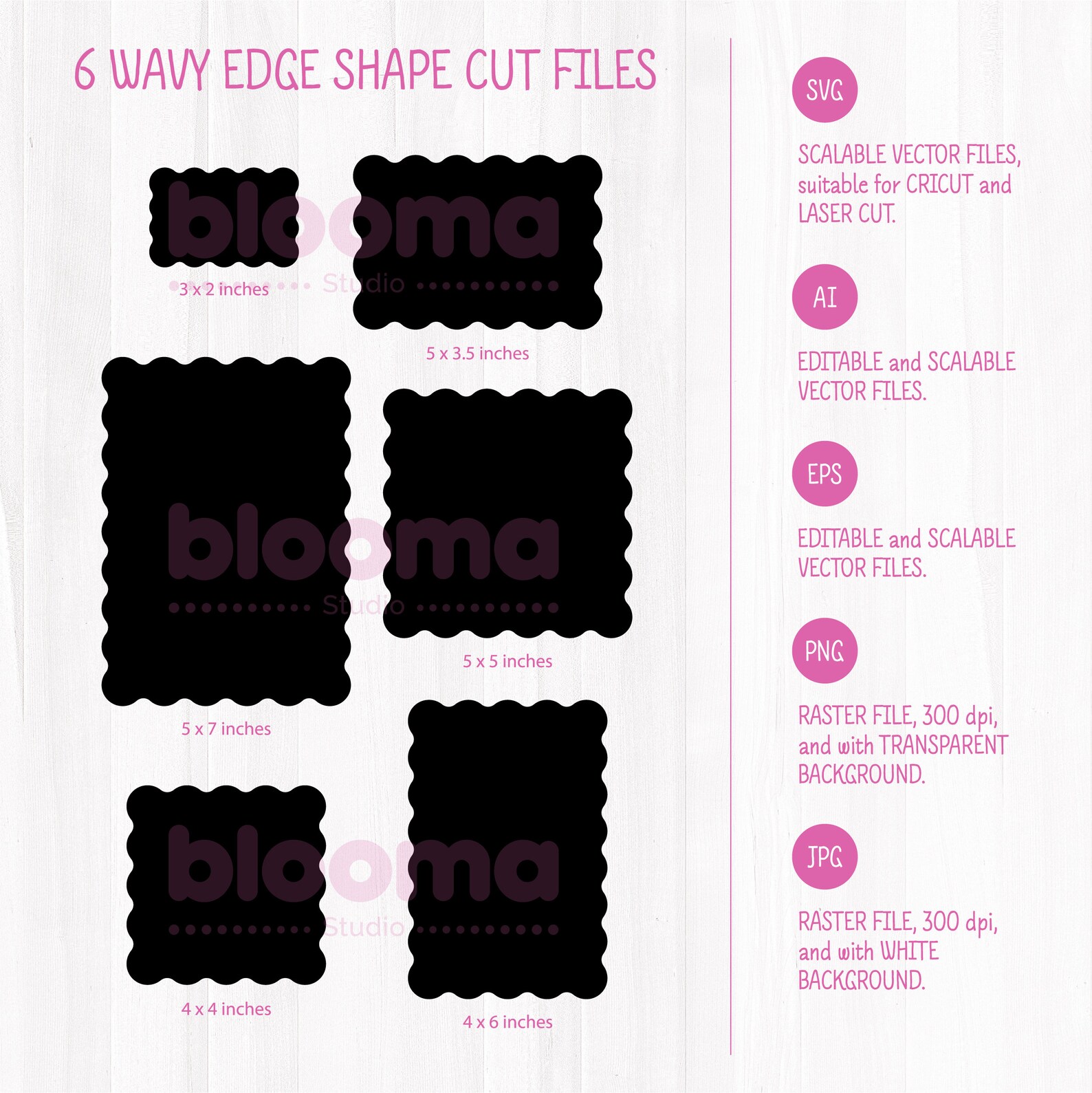 Wave Invitations SVG Scallop Invitation Template Wave Invite - Etsy