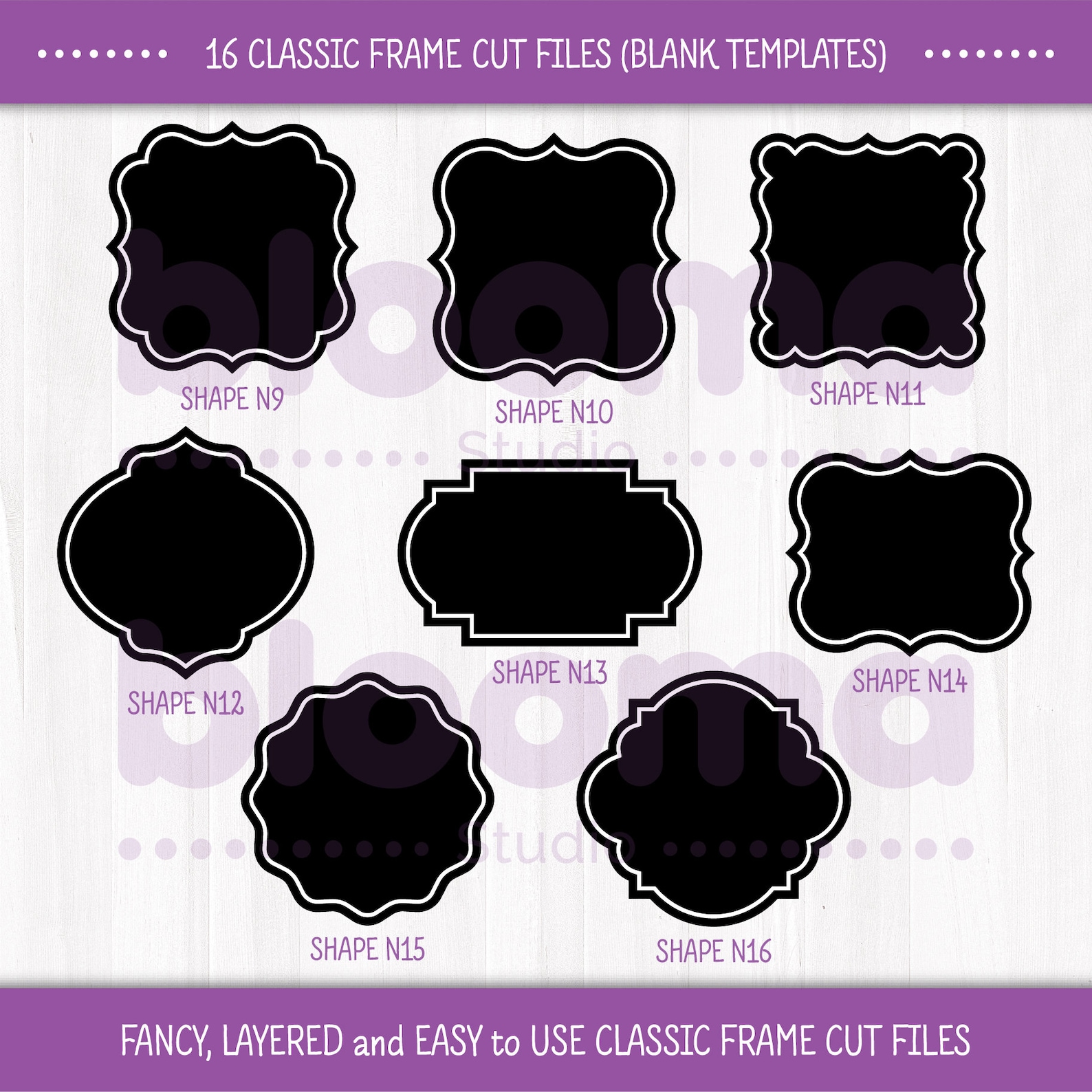 Classic Frames SVG, Label Svg, Frame Clipart, Tag Svg, Frame Template ...