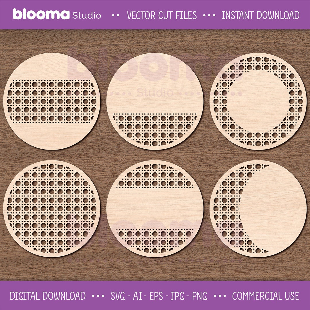 Rattan Name Sign SVG, Round Door Sign Svg, Welcome Sign Svg, Name Sign ...