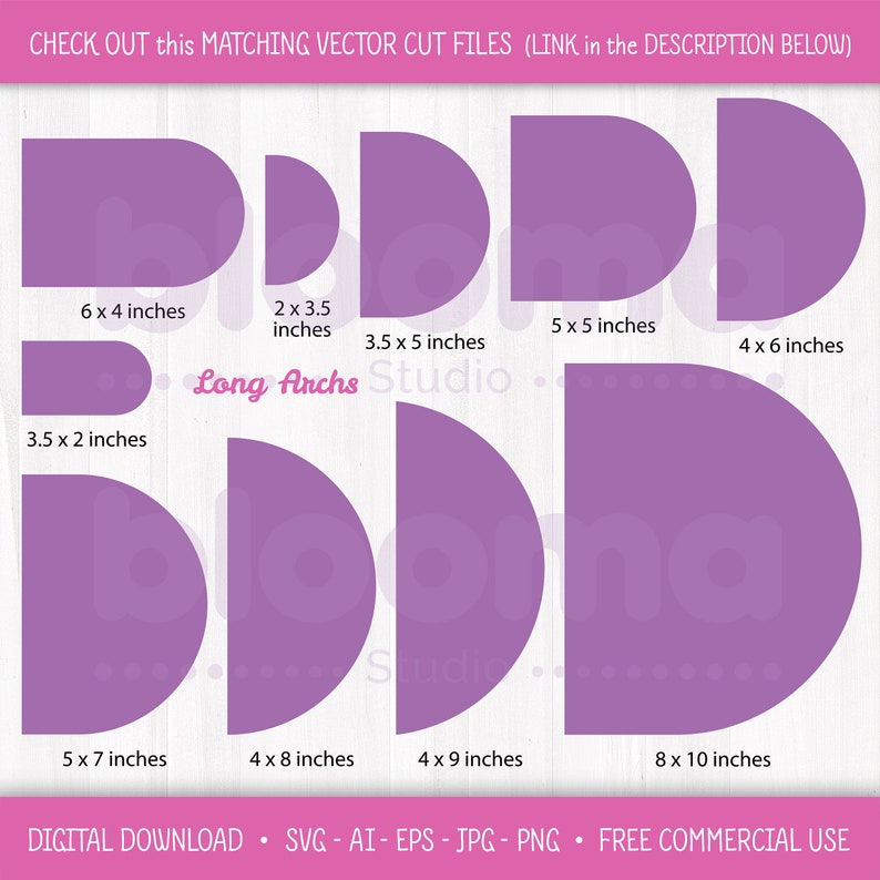 Arch SVG Arch Wedding Invitation Template Arch Shape Svg - Etsy