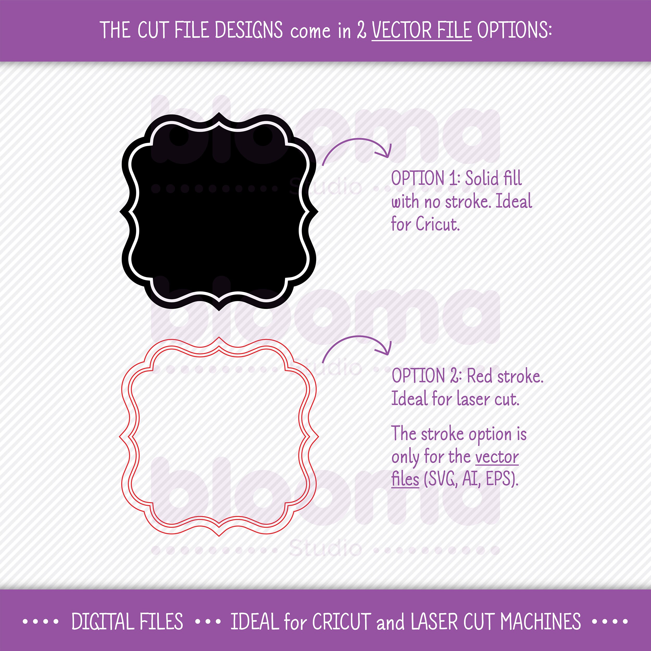 Classic Frames SVG Label Svg Frame Clipart Tag Svg Frame - Etsy