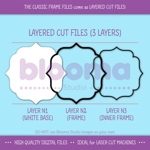 Classic Frames SVG, Layered Frame Svg, Sign Svg, Labels Svg, Laser Cut ...