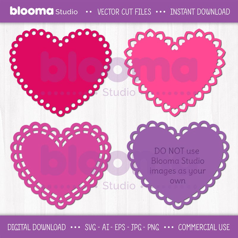 Heart Doilies - Etsy